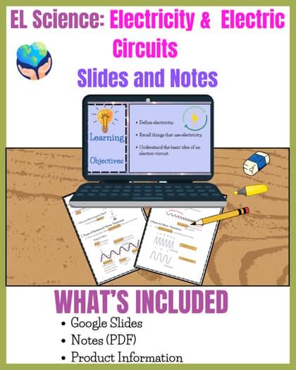 El Science Circuits Presentation Notes Key Included Tpt