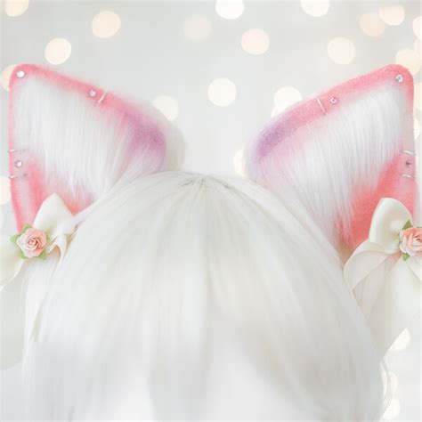 Rose Cat Ears Etsy