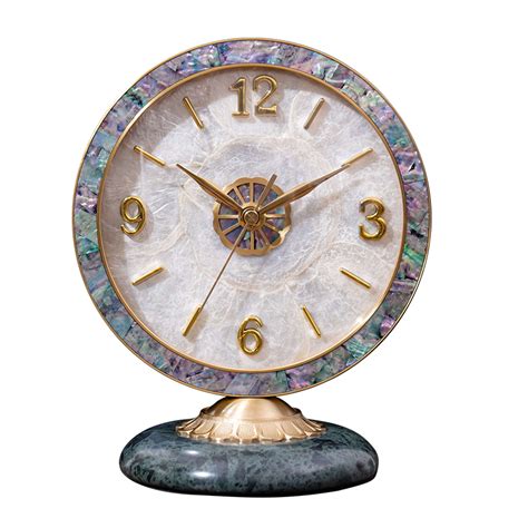 Brass Table Clock Modern Simple Silent Desk Clock