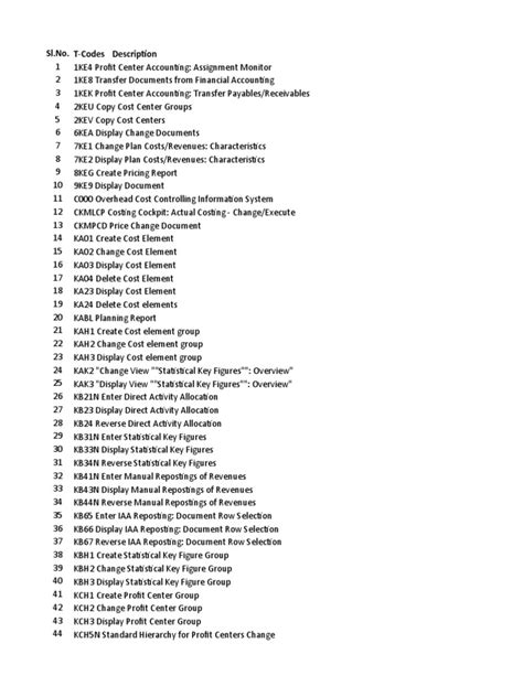 Co T Codes Pdf Cost Financial Economics