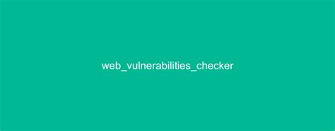 Webvulnerabilitieschecker