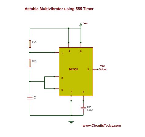 Circuit Diagram Of Square Wave Generator Using Ic 5555 Circuit Diagram