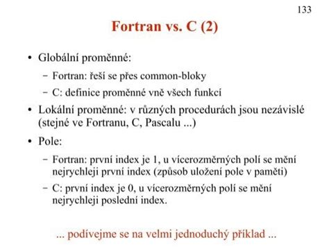 Fortran Vs C 1 132