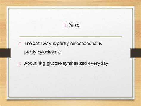 Gluconeogenesis Gluconeogenesis Reaction Pptx