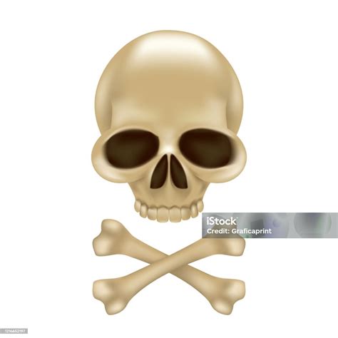 모자 3d 기호 또는 엠블럼없이 해적 두개골과 십자가 재미 벡터 그림 의 유쾌한 로저 고립 에 화이트 배경 독극물에 대한 스톡