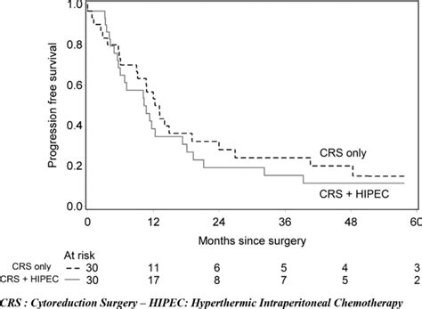 Progression Free Survival From The Surgery In Crs Plus Hipec” And Crs