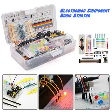 Tie Points Breadboard Set Electronic Component Basic Starter Kit Resistor Capacitor Shopee