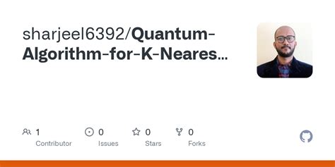GitHub Sharjeel6392 Quantum Algorithm For K Nearest Neighbors