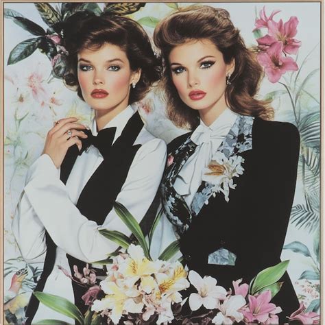 Ai Generated Sophisticated Fashion Spread With Elegant Borders