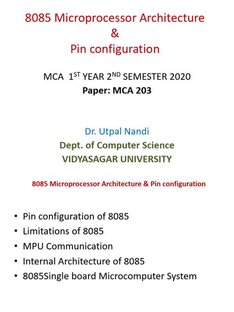 8085 Mp Architecture Pdf Computer Engineering Computing