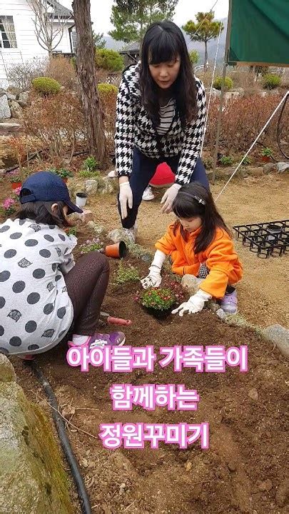 꽃정원 정원가꾸기 아이와 함께 정원가꾸기 튤립구근 심기 Youtube