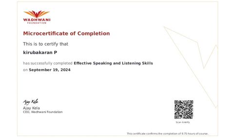 Kirubakaran P On Linkedin Wandhwanifoundation Learnathon2024 Ictacademy