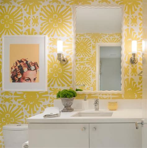 Yellow Bathroom Wallpaper Bathroom Wallpaper Classics Atticmag