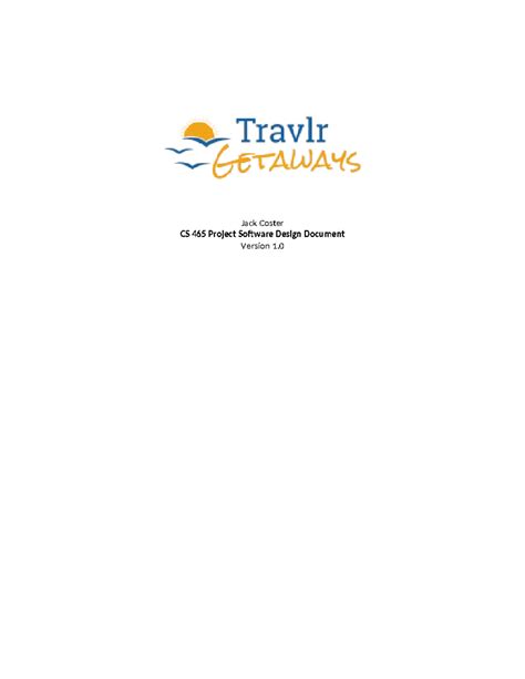 Cs 465 Software Design Document Jack Coster Cs 465 Project Software Design Document Version 1