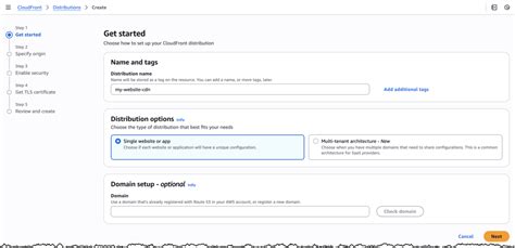 Amazon Cloudfront 웹 애플리케이션 전송 및 보안 간소화 인터페이스 업데이트 Amazon Web