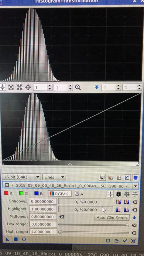 Apt Astro Photography Tool I Can Not Improve The Histogram Of My Flats I Have Tried Many