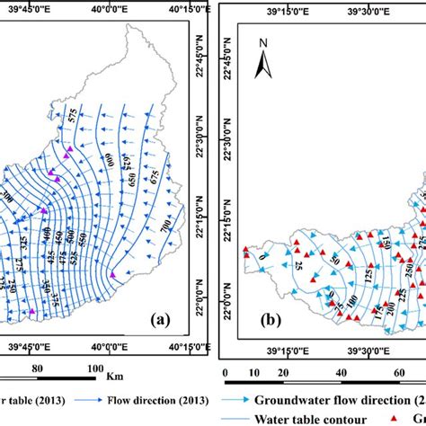 Groundwater Monitoring Network Points A And Pumping Test Wells B In