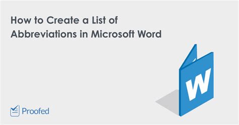 Breathtaking How To Write List Of Abbreviations In Project Report Bug Excel