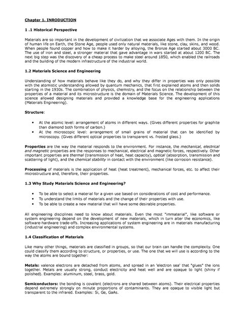 Material Science Lecture Notes Structure And Bonding Mechanical Properties Failure And