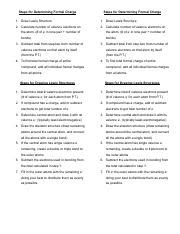 Steps For Determining Formal Charge Drawing Lewis Structures Course Hero