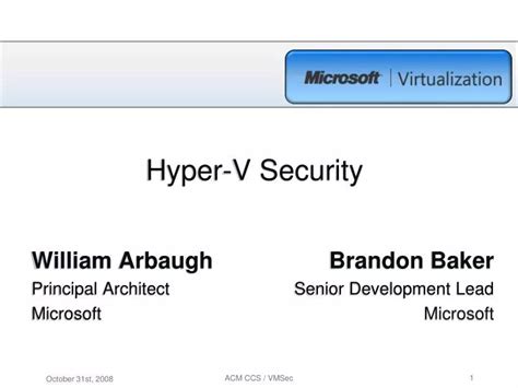 PPT Hyper V Security PowerPoint Presentation Free Download ID 386211