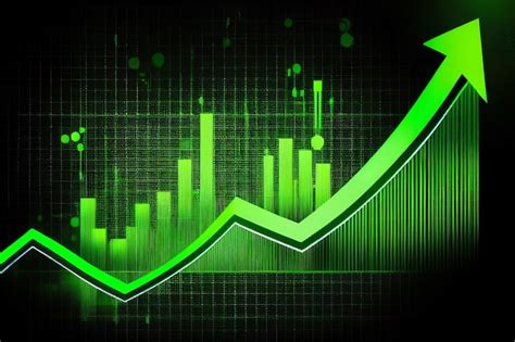 Premium Photo Graph Chart In Stock Trade Market Growth Graph Business Digital Investment