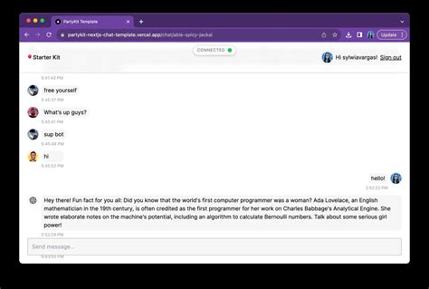Chat App With User Avatars AI Agents And Auth Next Js PartyKit Docs