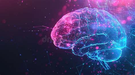 Neural Network Visualization Glowing Brain Synaptic Connections