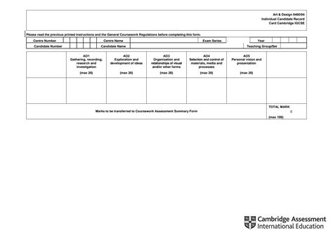 Solution Cambridge Igcse Art Design Studypool