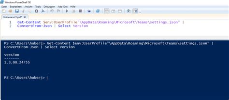 Microsoft Teams Version Anzeigen