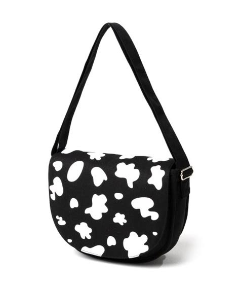 이얼즈앤이얼즈 밀크 카우 코튼 크로스백 블랙화이트 위시버킷