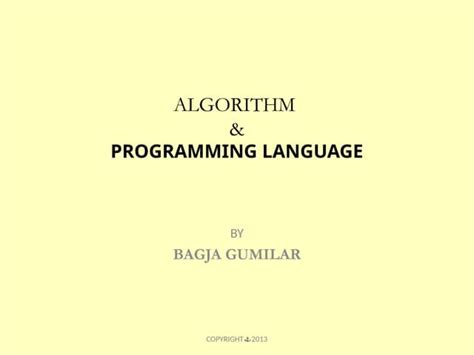 1bjintroduction Algoritm And Programming Language Ppt