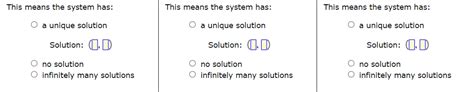 Solved For Each System Of Linear Equations Shown Below