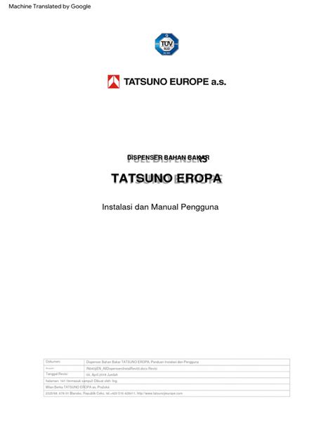 Tatsuno Guide Pdf