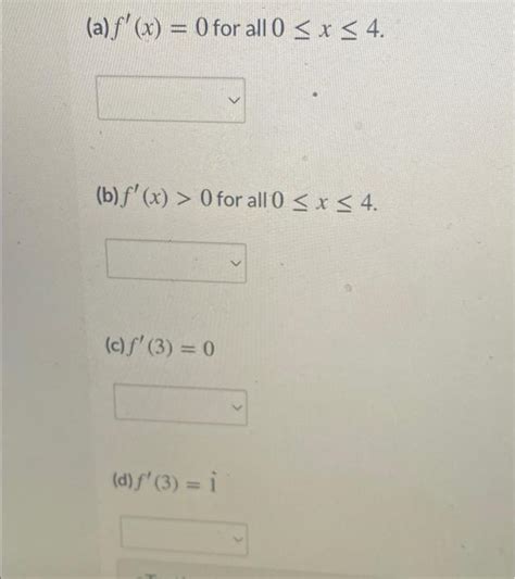 Solved Match Each Property A D With One Or More Graphs Chegg Com