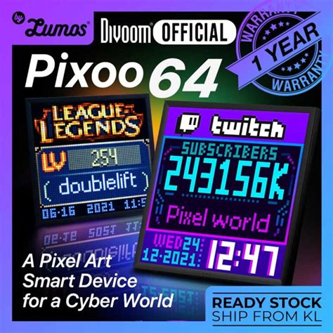 𝗗𝗜𝗩𝗢𝗢𝗠 𝗣𝗜𝗫𝗢𝗢 𝟲𝟰 multi purpose diy pixel panel by lumos