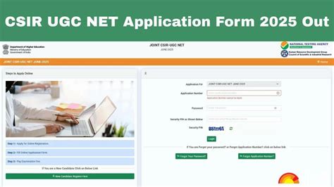 Csir Ugc Net June 2025 Application Form Now Available At Ugcnetntaac