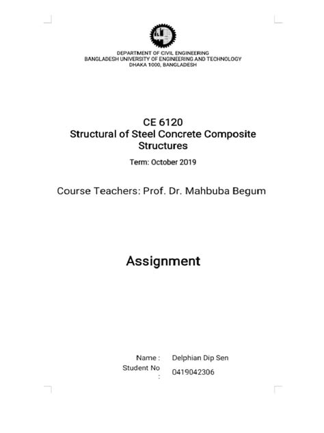Assignment 1and2 Composite Structure Pdf