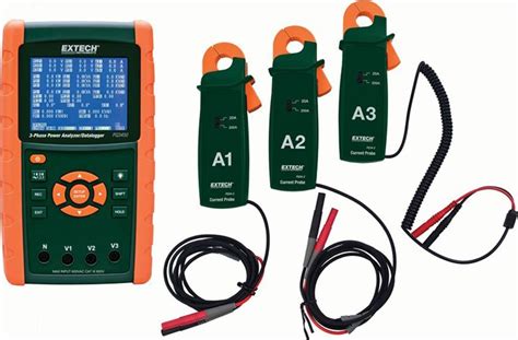 Extech Pq3450 2 200a Datalogging Power Analyzer Kit Tequipment