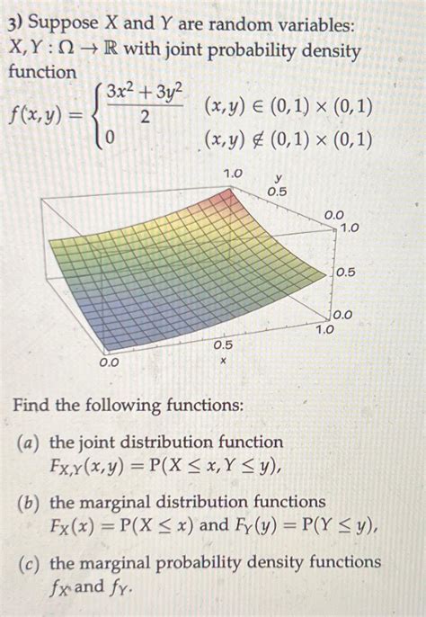 Solved Suppose X ﻿and Y ﻿are Random Variables XyΩ→r ﻿with