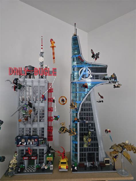 Daily Bugle And The Avengers Tower Superhero Lego How To Build Lego