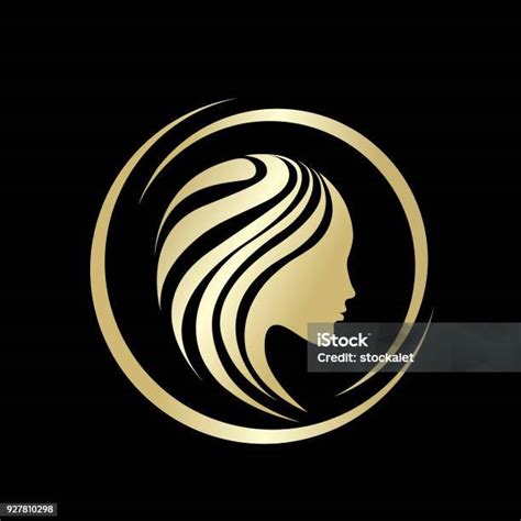 아름다움과 헤어 살롱 벡터 아이콘입니다 아름 다운 여자의 초상화입니다 미장원에 대한 스톡 벡터 아트 및 기타 이미지 미장원 로고 뷰티 스파 Istock