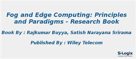 Good Research Books In Fog And Edge Computing Principles S Logix