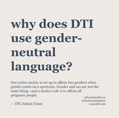 Ask A Dti Doula Why Should Doulas Use Gender Neutral Language Doula Trainings International