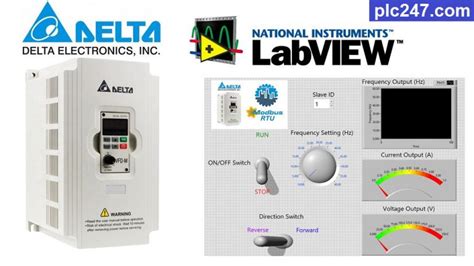 LabView Modbus RTU Delta VFD M Tutorial Plc