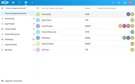 Workspace Apps App Store Nextcloud