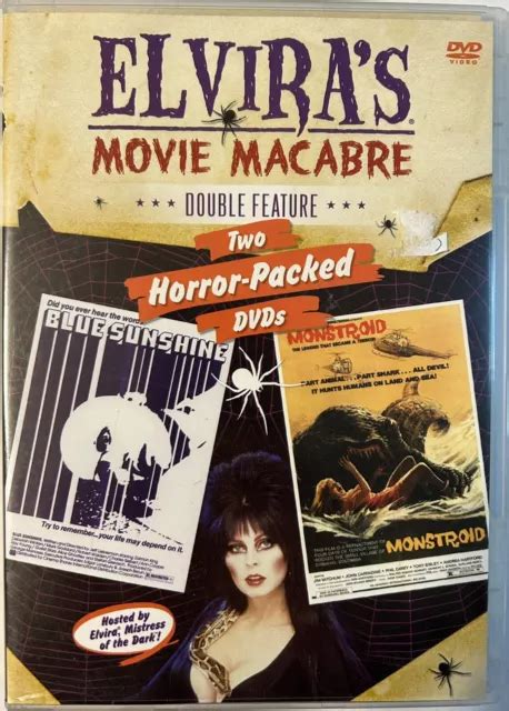 Elviras Movie Macabre Double Feature Blue Sunshine Monstroid Dvd