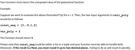 Solved Question 1 Computing Polynomials 35 Marks A