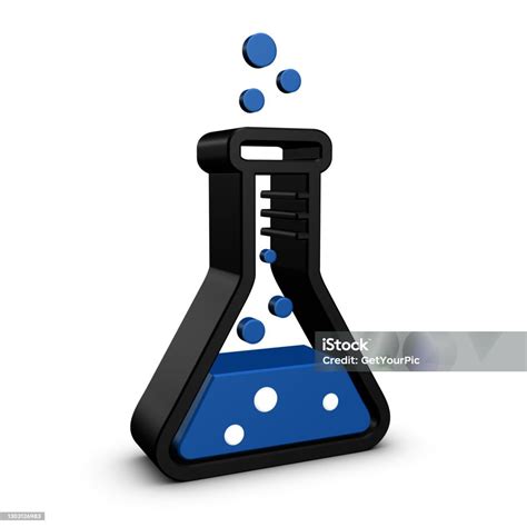 화학 테스트 튜브 흑백 3d 일러스트레이션 흰색 배경에 격리 0명에 대한 스톡 사진 및 기타 이미지 0명 3차원 형태 개념 Istock