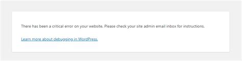 Solved There Has Been A Critical Error On This Website